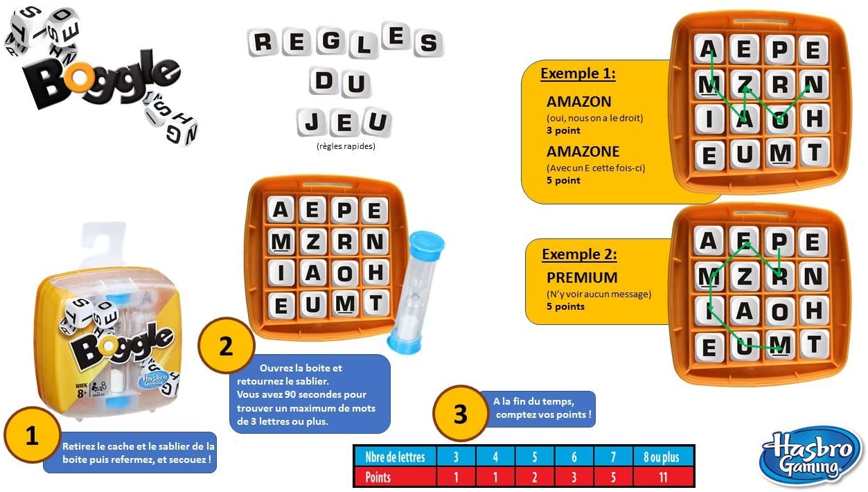 Hasbro Gaming – Letter Game – Boggle C2187 - ToguMogu